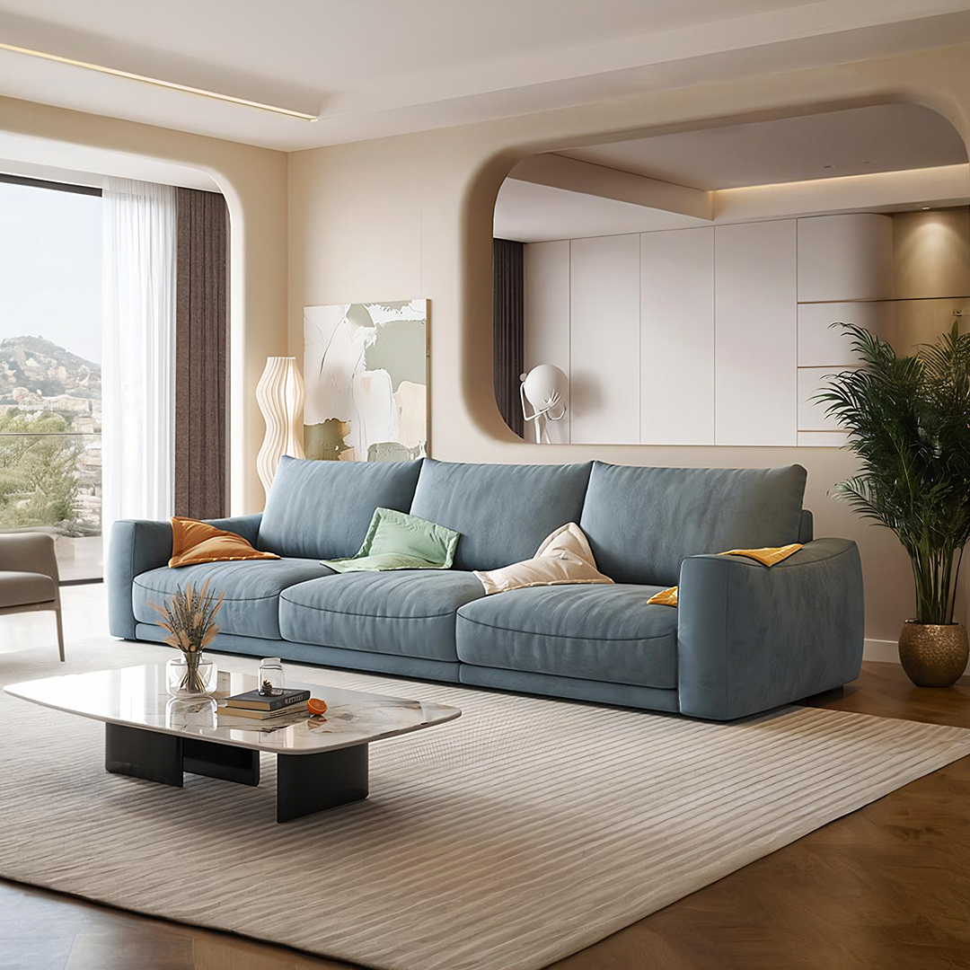 Ethan Knole Three Seater Corner, Four Seater Corner Sofa, Velvet – Rit Concept