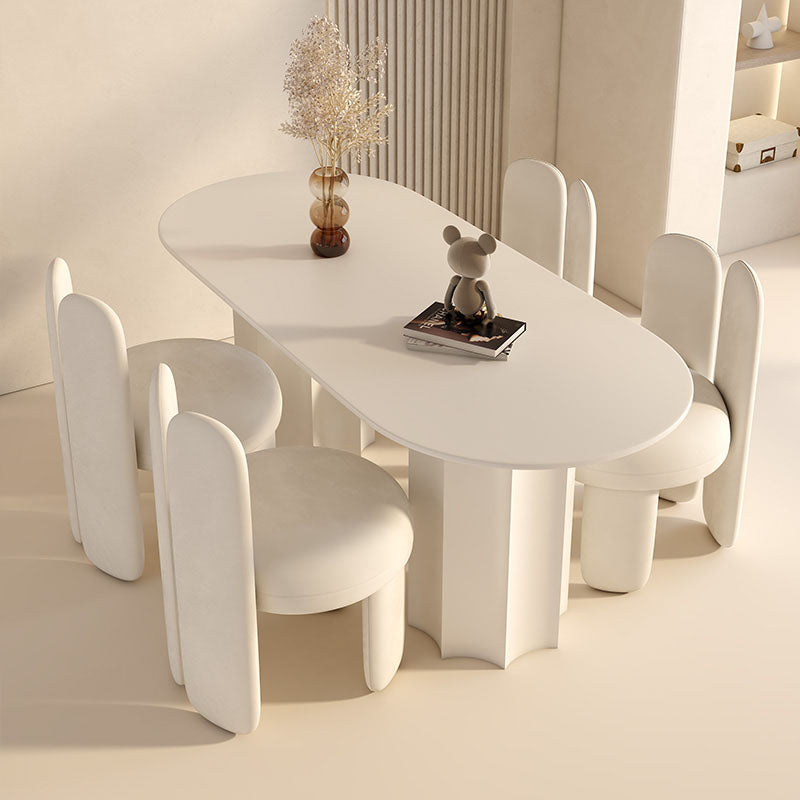 Nordic Style Dining Table Combination, White – Rit Concept