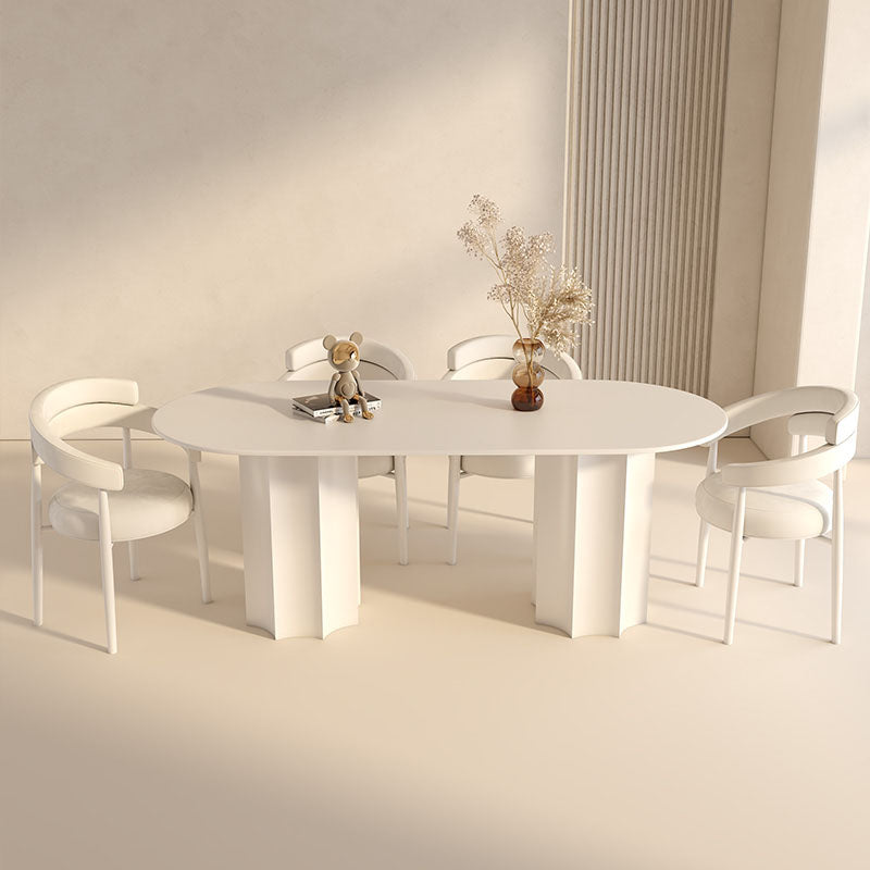 Nordic Style Dining Table Combination, White – Rit Concept