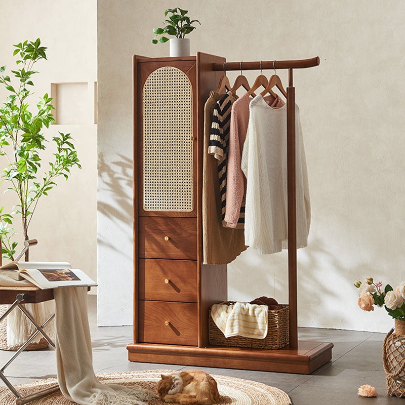 Jessica Rattan Wardrobe, Coat Rack, Wood – Rit Concept