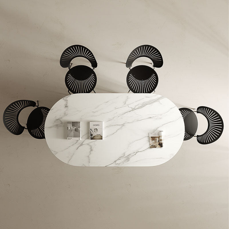 Dwight Dining Table, Black & White – Rit Concept