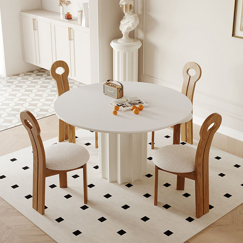 Heman Round Dining Table, White – Rit Concept