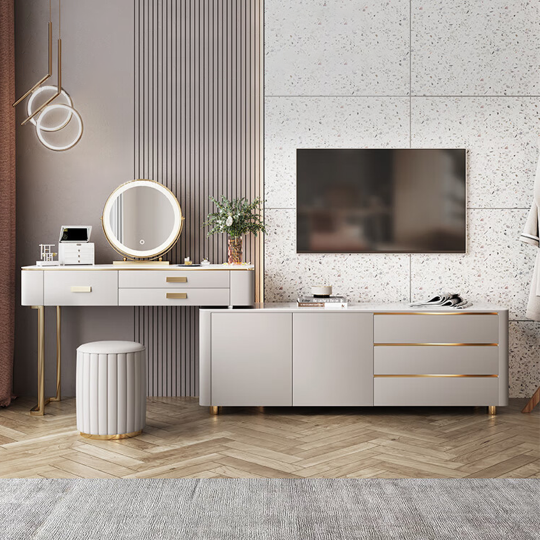 Haggith Corner Dressing Table With Sideboard – Rit Concept