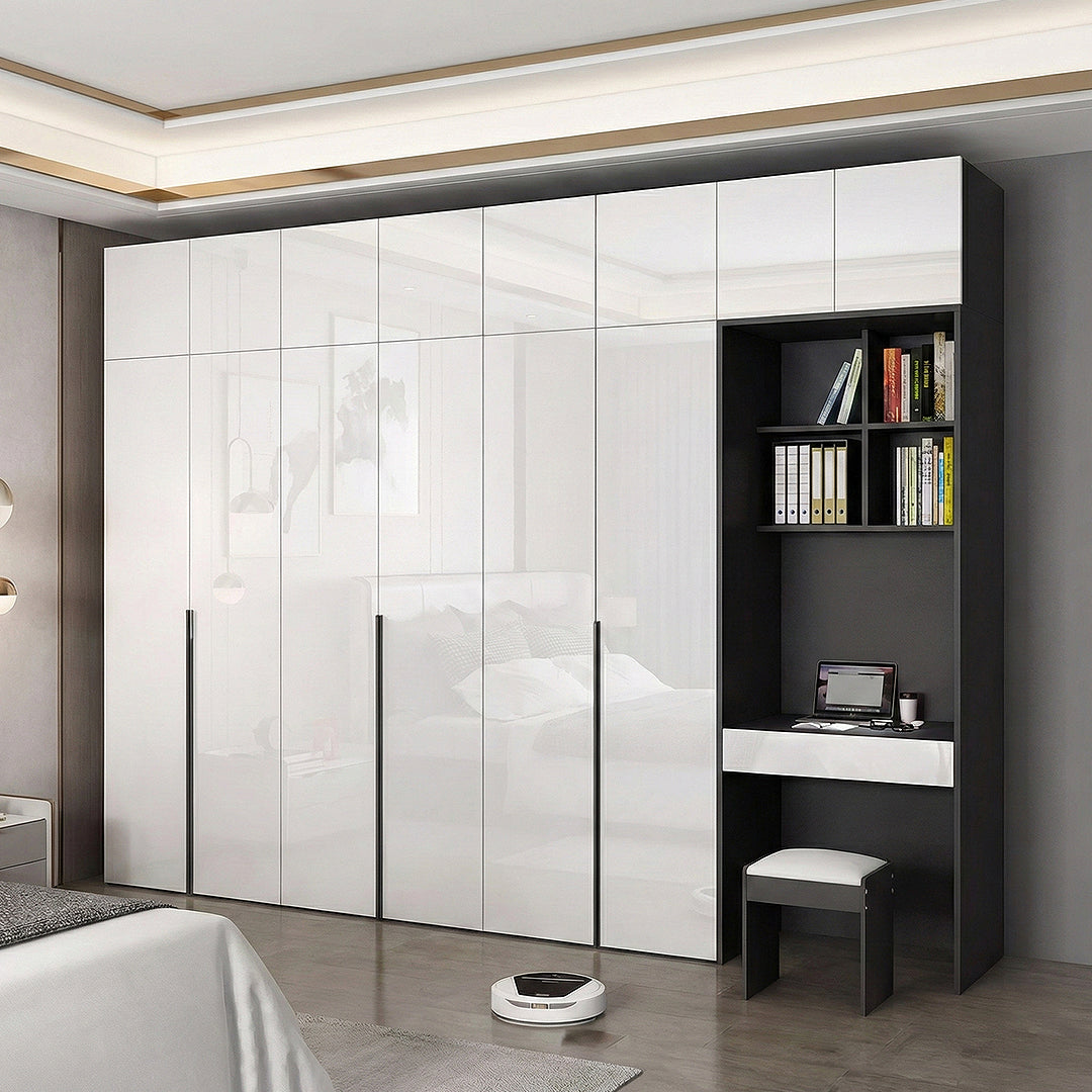 Luxurious L Shape Wardrobe with Dressing Table and Storage wardrobe ...
