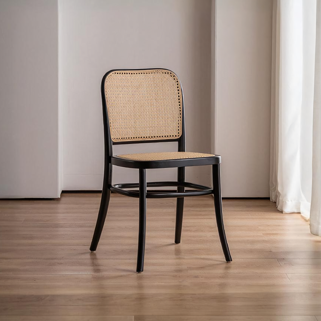 Luxe Black Rattan Dining Room Chair for Elegant Interiors dining room ...