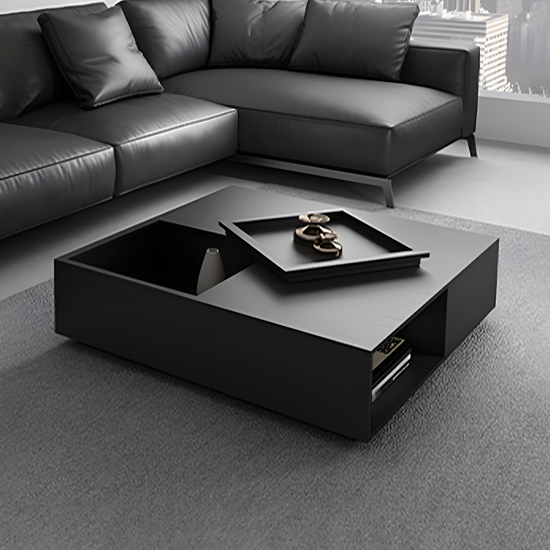 Rexana Coffee Table With Drawer, Walnut – Rit Concept